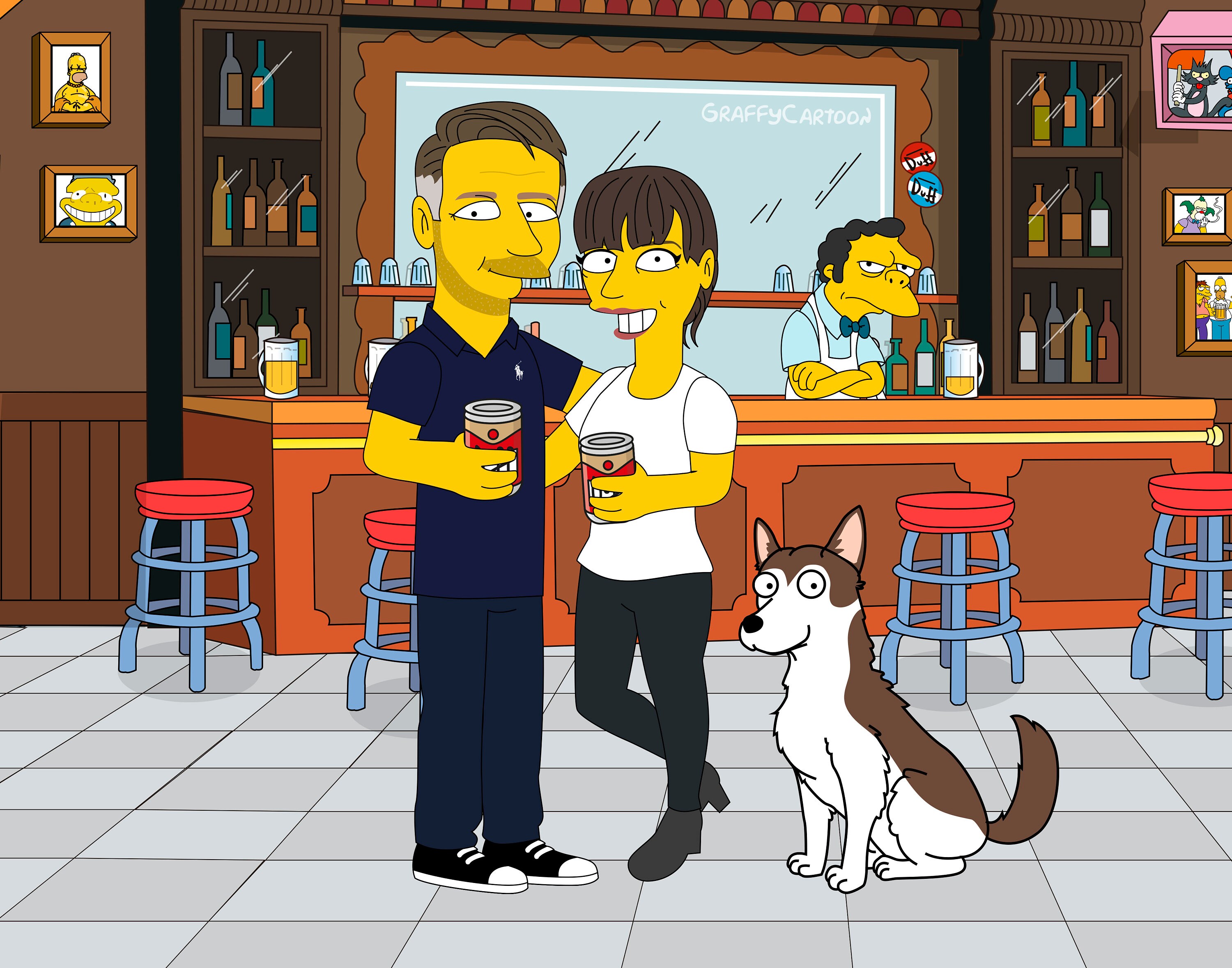 Simpsons Portrait Custom Family Portrait Turned Yellow | Etsy