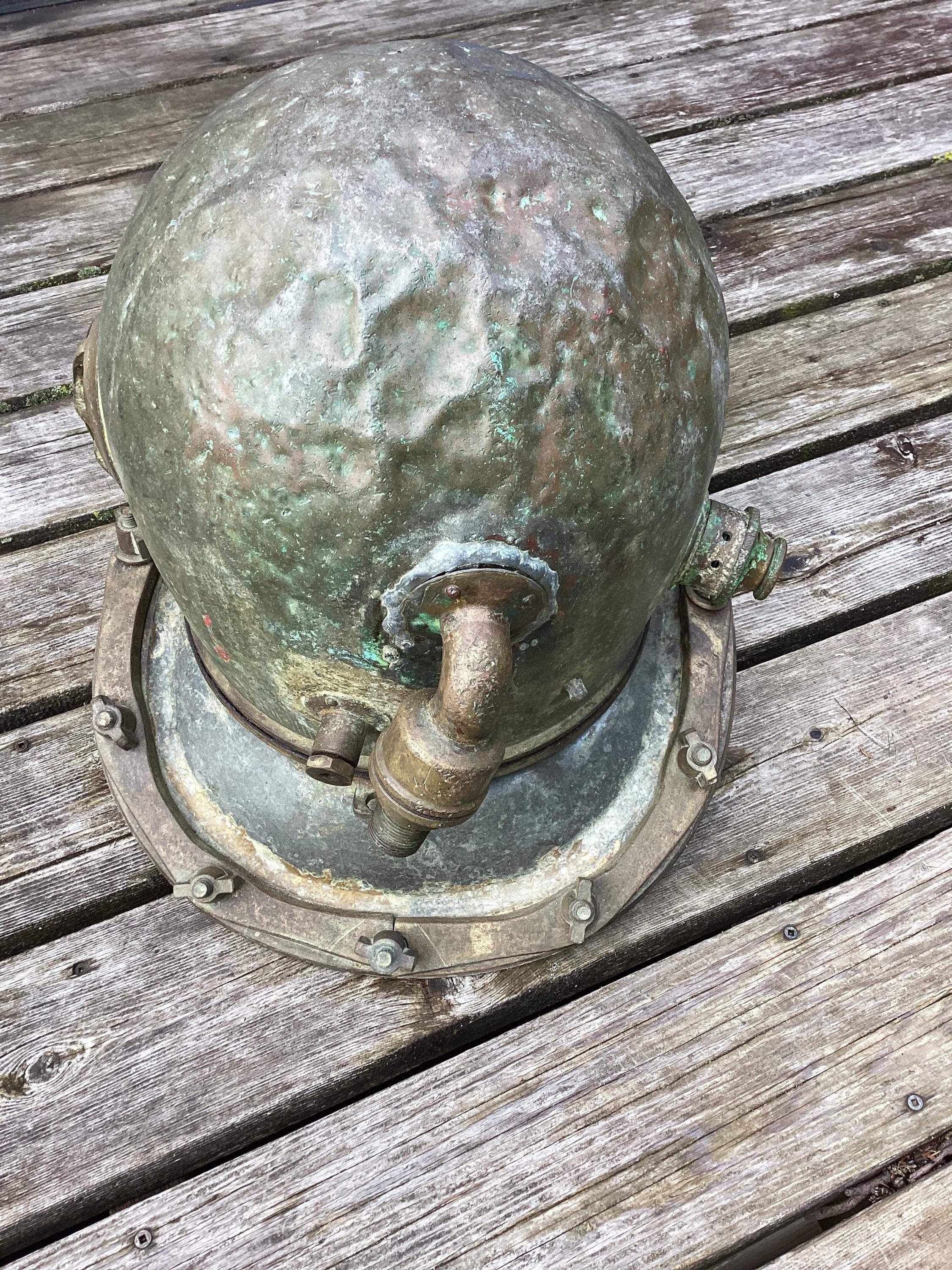 Diving Helmet Authentic Antique Old Original Full Size - Etsy