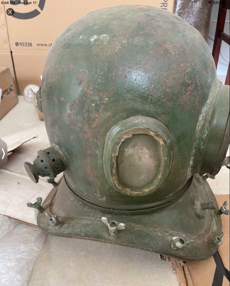 Diving Helmet Authentic Antique Old Original Full Size - Etsy