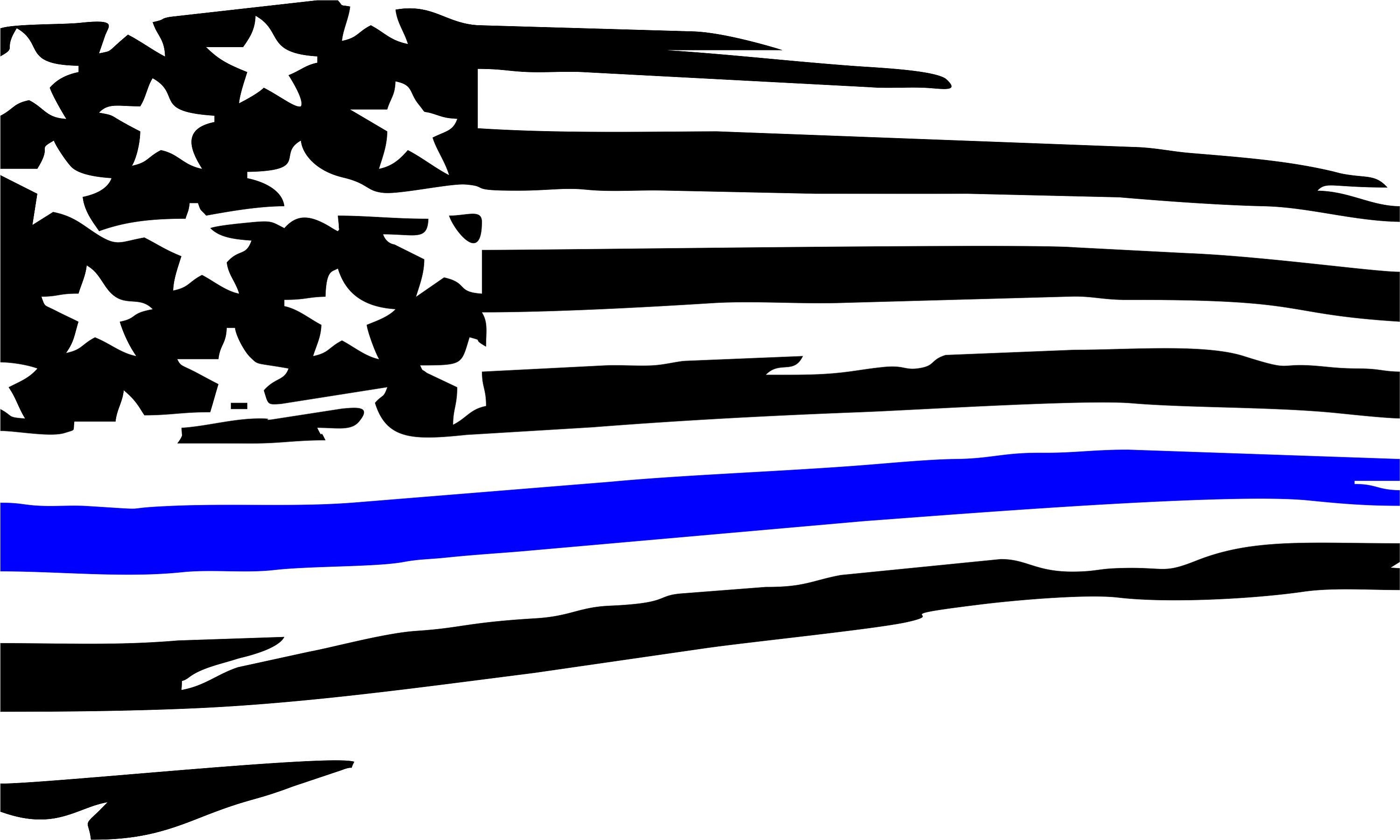 Thin Blue Line Flag Ai,svg,cdr, Cut File, Cricut, Digital File ...