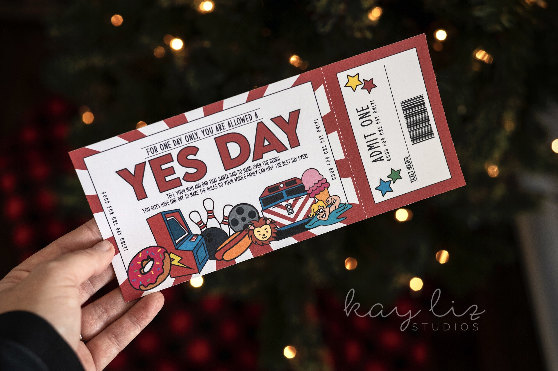 Yes Day Ticket {from Santa} - Etsy