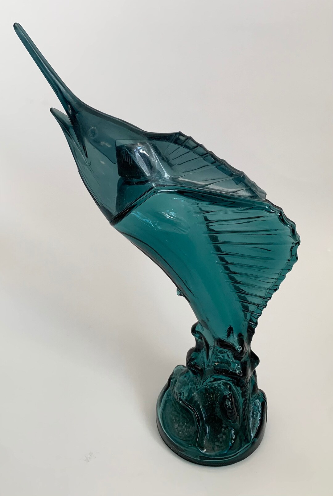 Vintage - Avon Sword Fish - Grayish, Blue, Green Colored Glass - Etsy