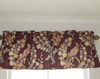 Autumn Fall Floral Leaves Tab Top Valances or Curtains - Etsy