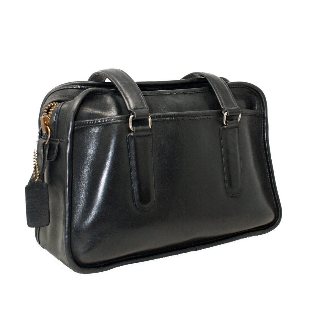 Vintage Coach Flight Bag Style 9705 in Black Leather - Etsy