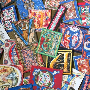 Medieval Illuminated Letter Sticker for Cards, Journaling & Art Drop ...