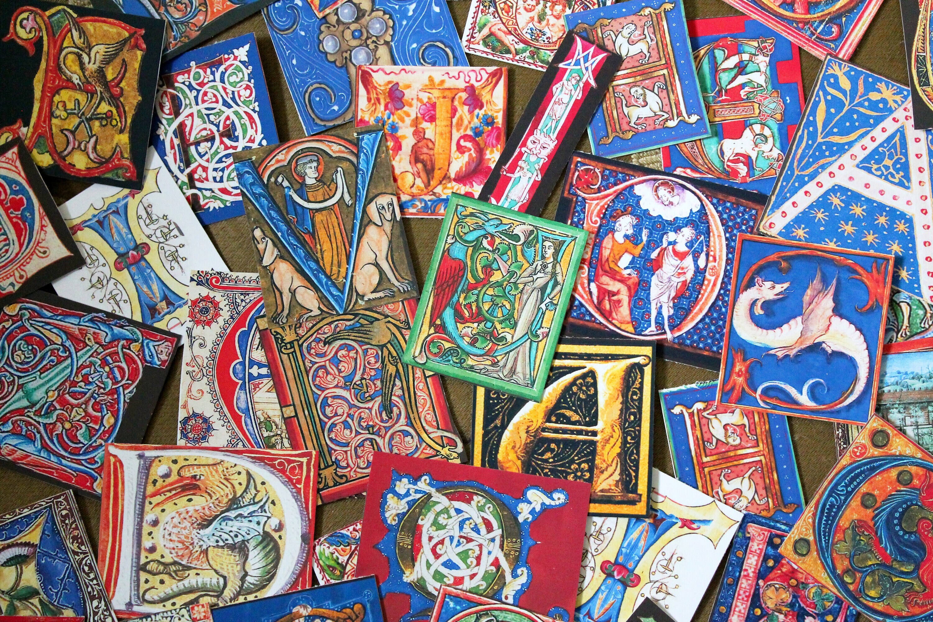 Medieval Illuminated Letter Sticker for Cards, Journaling & Art Drop ...