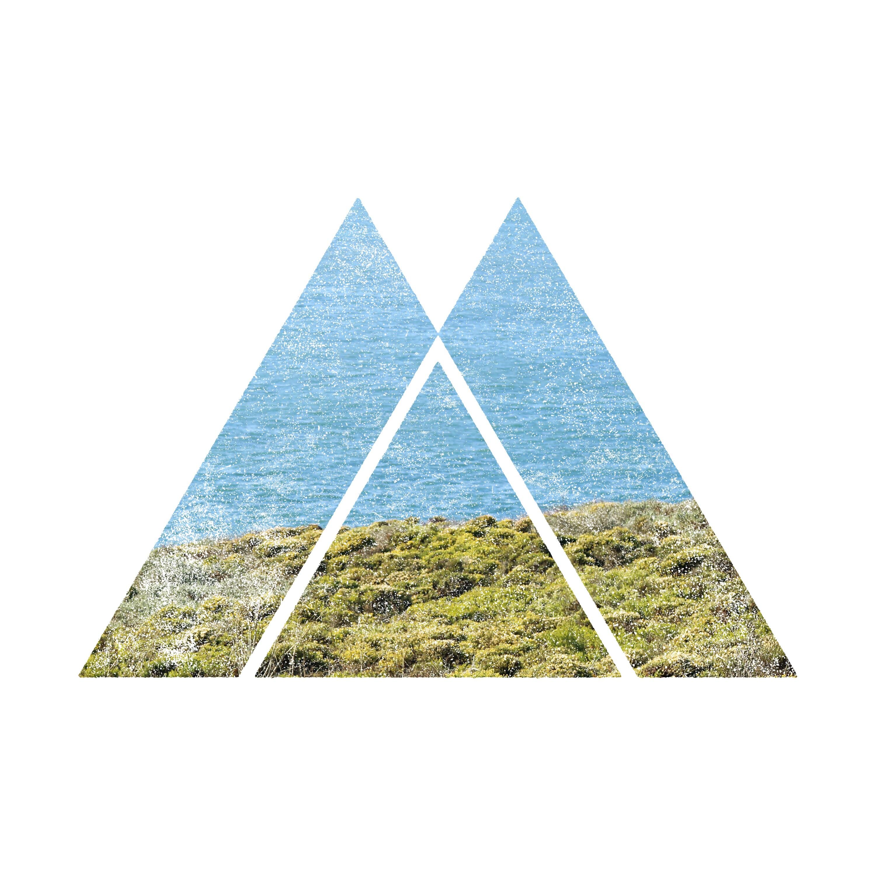 Triangle Wall Decor Abstract Triangle Art Ocean Art Print - Etsy