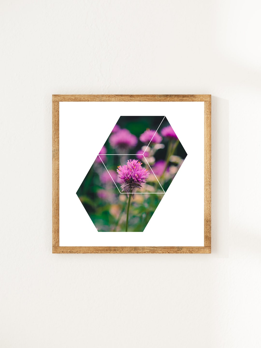 Amaranth Flower Geometric, Printable Wall Art, Botanical Wall Art ...