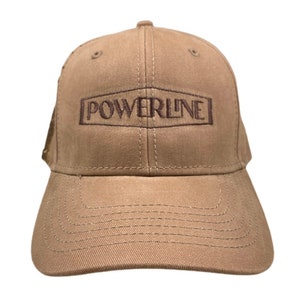 Powerline Baseball Cap Lineman Embroidered Brown Hat Adjustable - Etsy