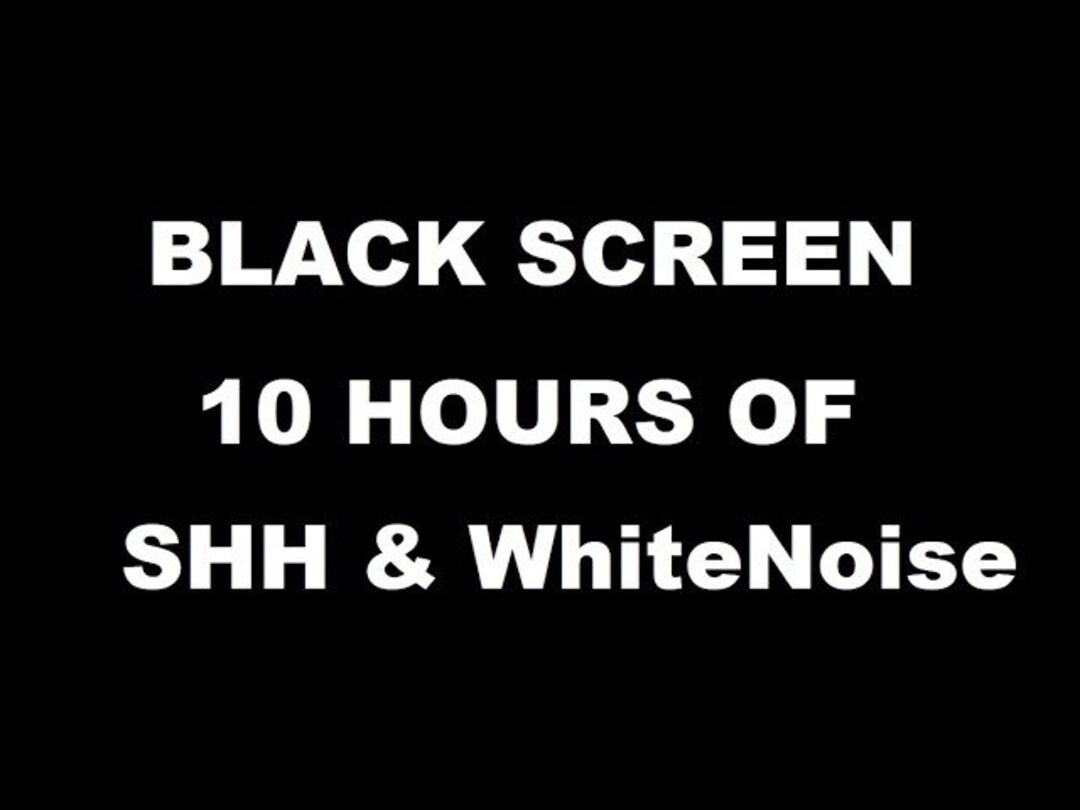 10-hour Baby Shh Sound White Noise Video Gentle Sleep Aid Light-free ...