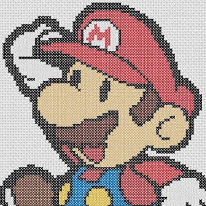 Mario Cross Stitch Pattern - INSTANT DOWNLOAD - #17-03-SM - Etsy