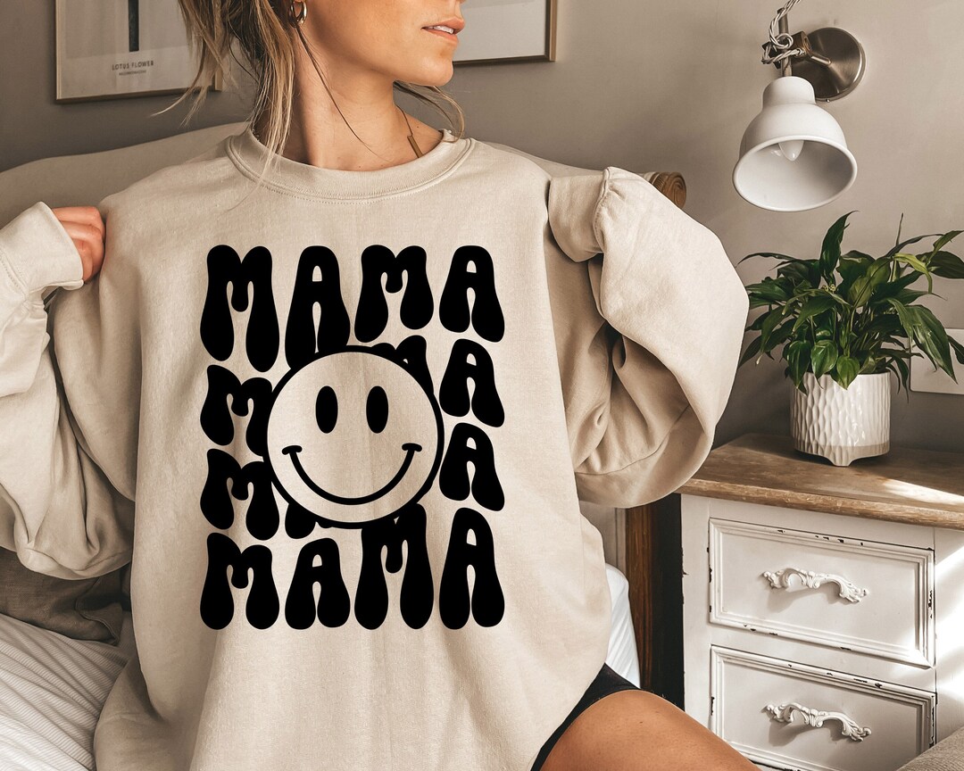 Retro Mama Sweatshirt, Vintage Retro Mom Sweatshirt, Mom Shirt, Mom ...