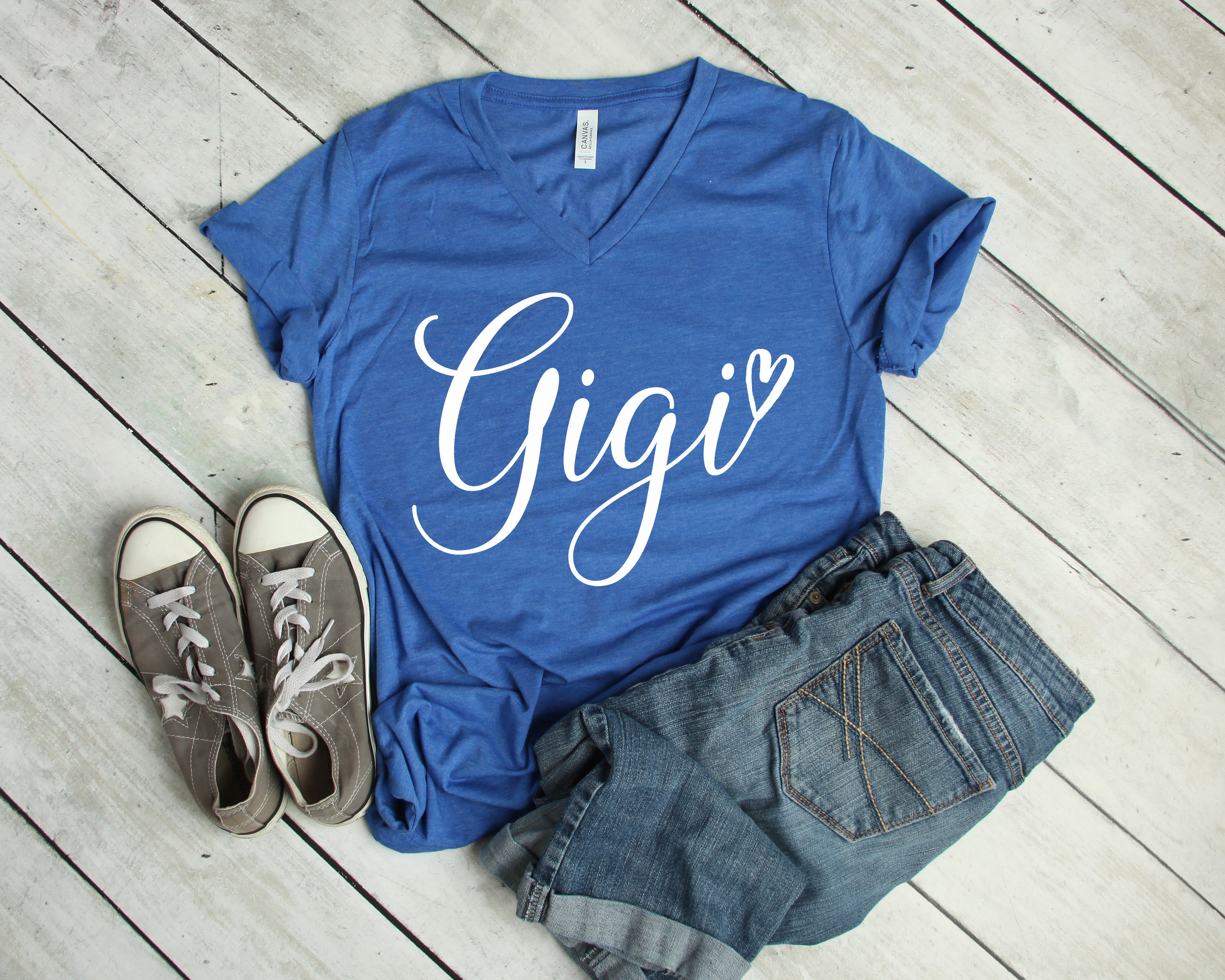 Gigi Shirt Unisex V Neck Gigi T Shirt Gigi Gift Grandma - Etsy