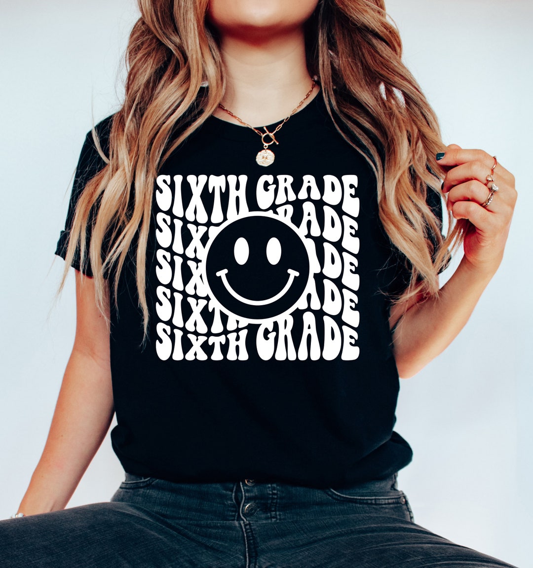 Sixth Grade Teacher Shirt, Retro Teacher Tee, 6th Grade Teacher T Shirt ...