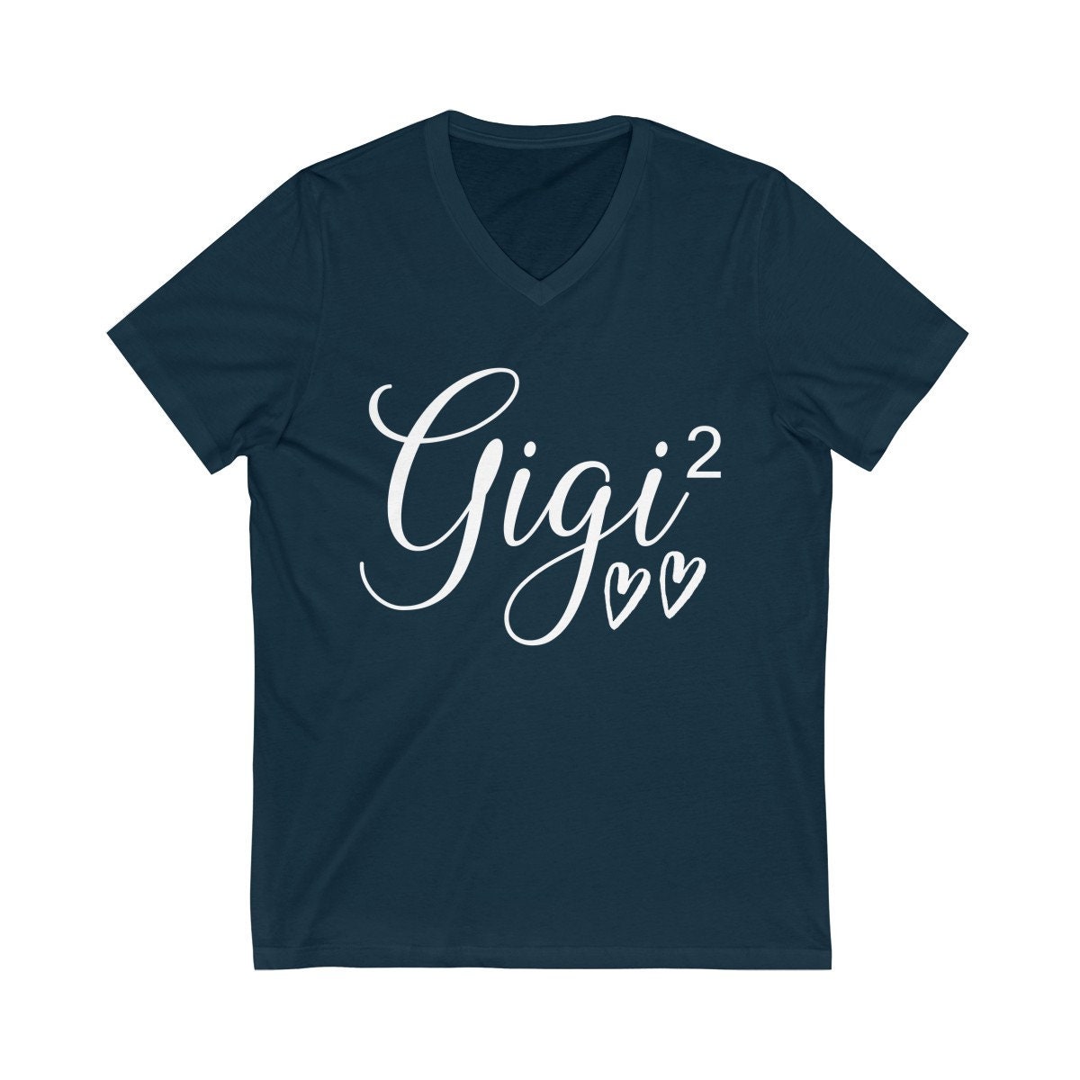 Gigi Shirt V-Neck Unisex Gigi squared shirt Gigi Times 2 | Etsy
