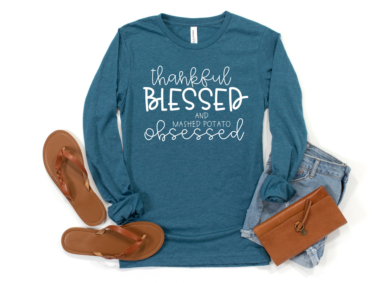 Thankful Blessed and Mashed Potato Obsessed Shirt, Fall Shirt Unisex ...