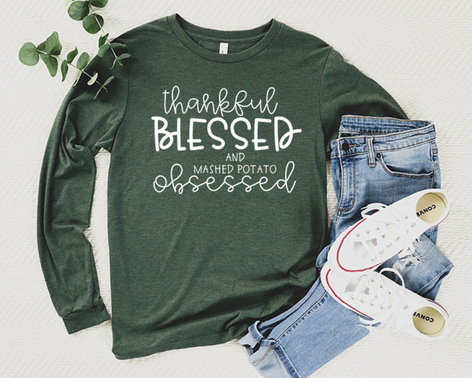 Thankful Blessed and Mashed Potato Obsessed Shirt, Fall Shirt Unisex ...