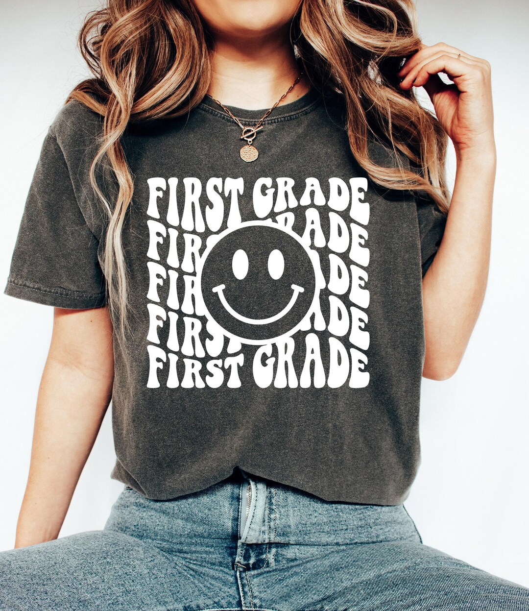 First Grade Teacher Shirt, Retro Teacher Tee, 1st Grade Teacher T Shirt ...