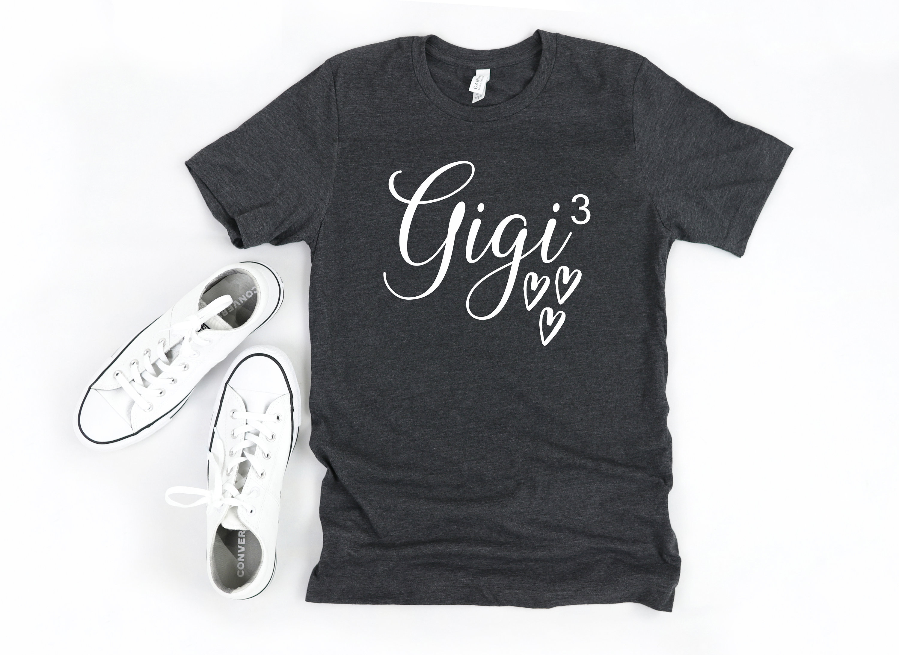 Gigi Shirt Unisex, Gigi X3 Shirt, Gigi of 3, Grandma of 3, New Grandma ...