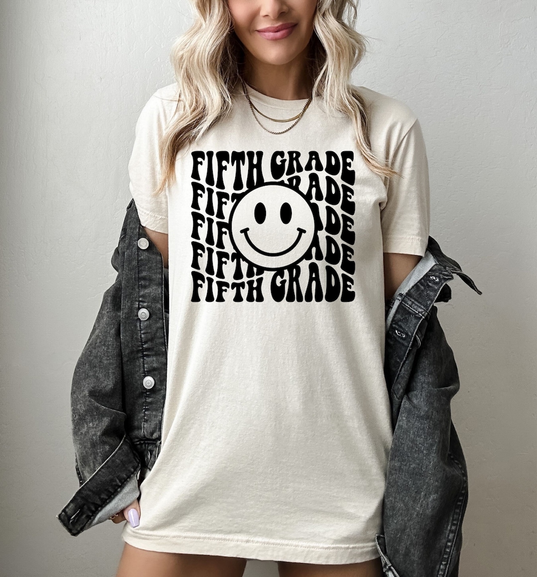 Fifth Grade Teacher Shirt, Retro Teacher T Shirt, 5th Grade Teacher Tee ...