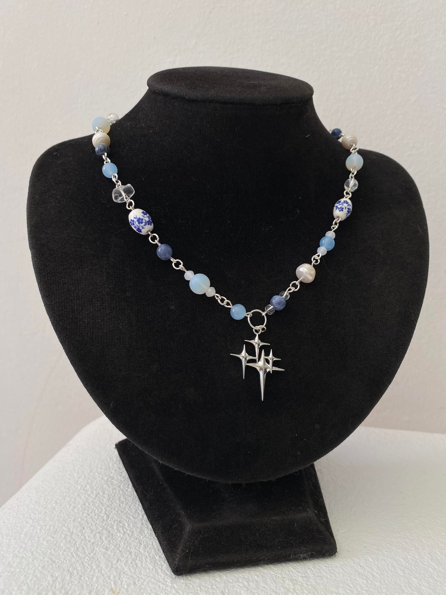 Single-chain Beaded Charm Colour Necklaces Hand-made Necklaces - Etsy