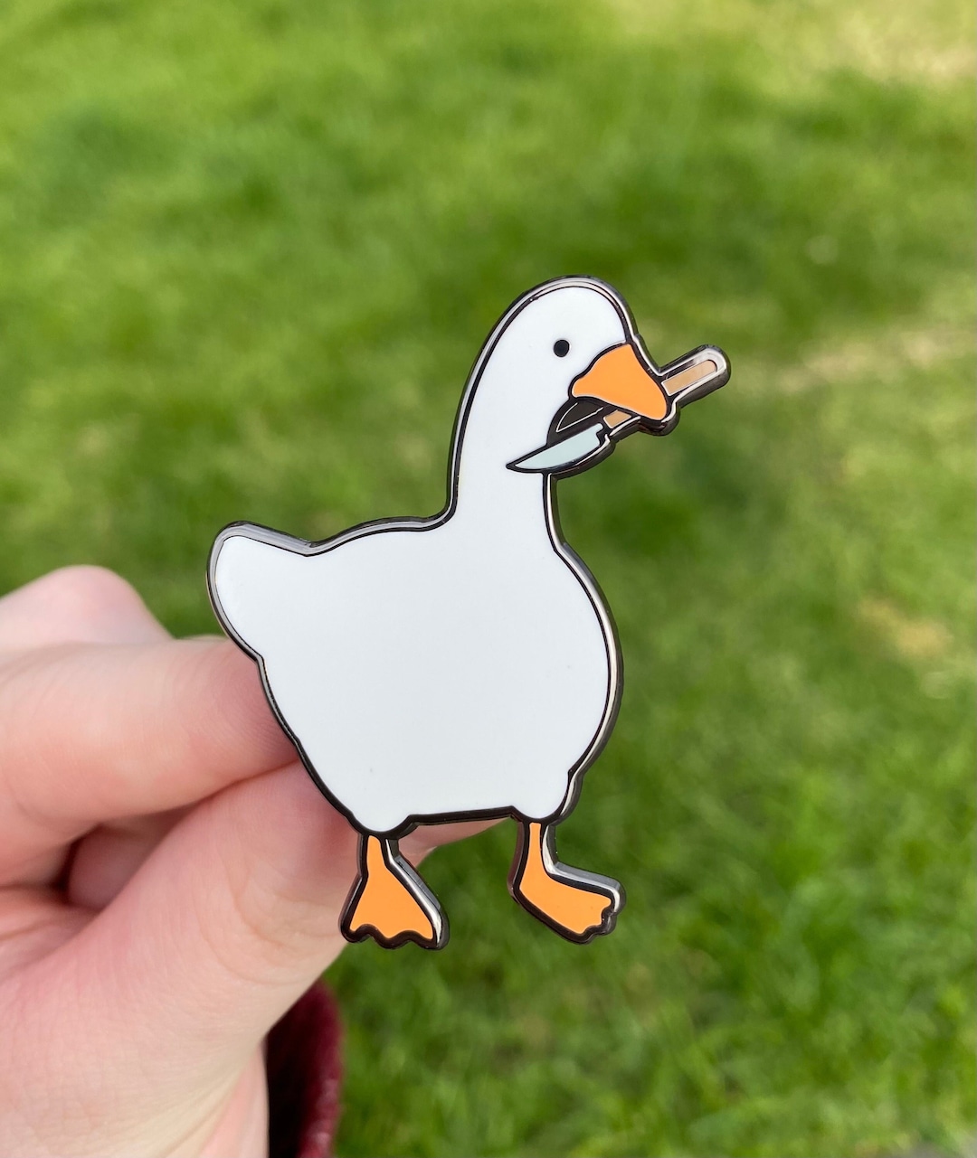 Untitled Goose Game Enamel Pin - Etsy