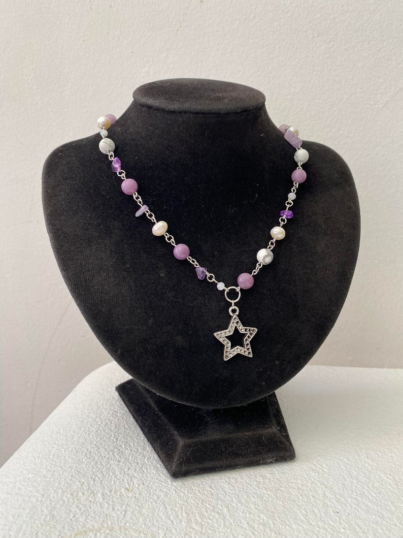 Single-chain Beaded Charm Colour Necklaces Hand-made Necklaces - Etsy