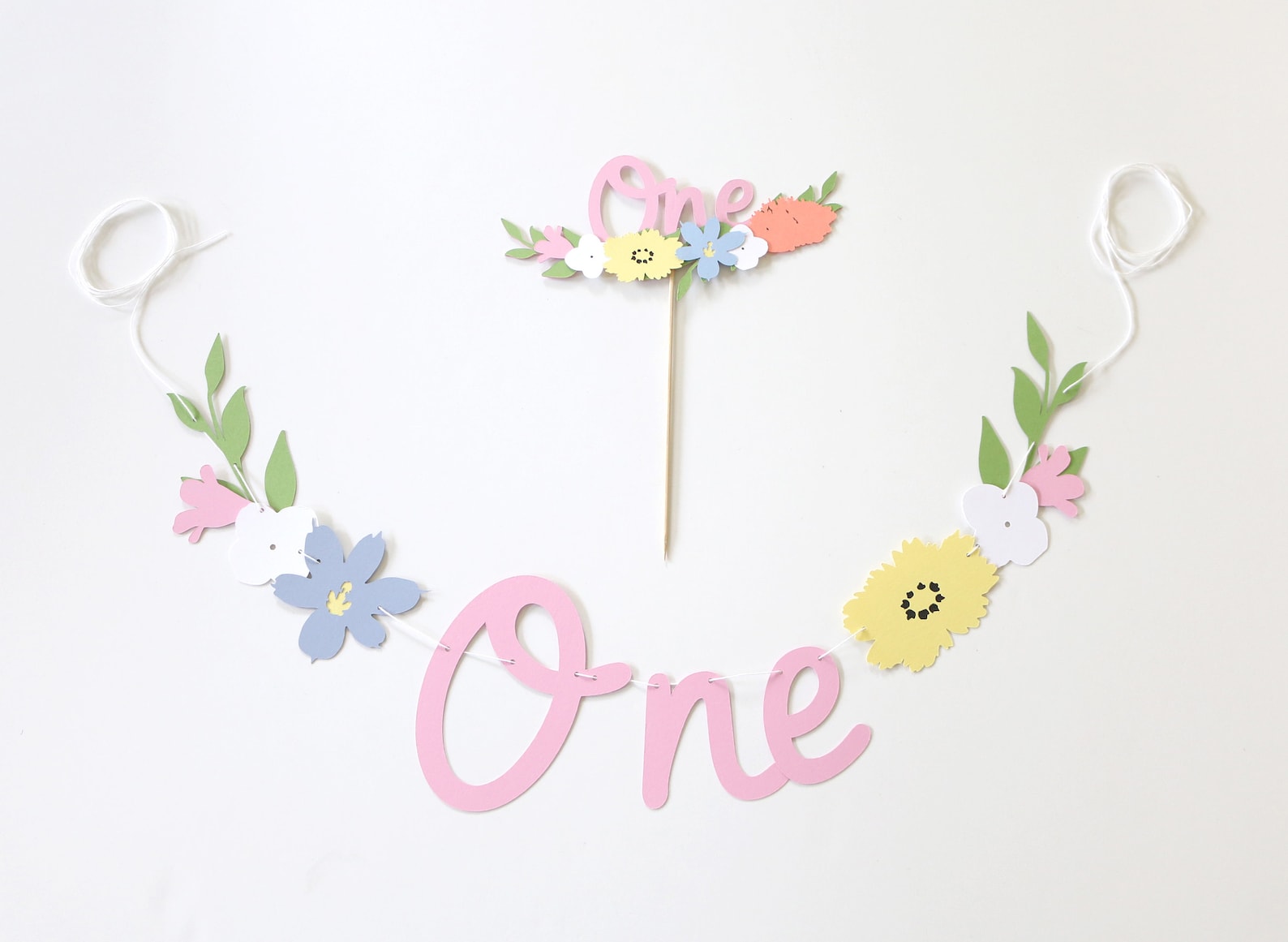 Wildflower Cake Topper Floral Wild One Cake Decor She's - Etsy