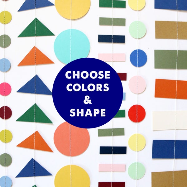 Paper Circle Garland - Etsy
