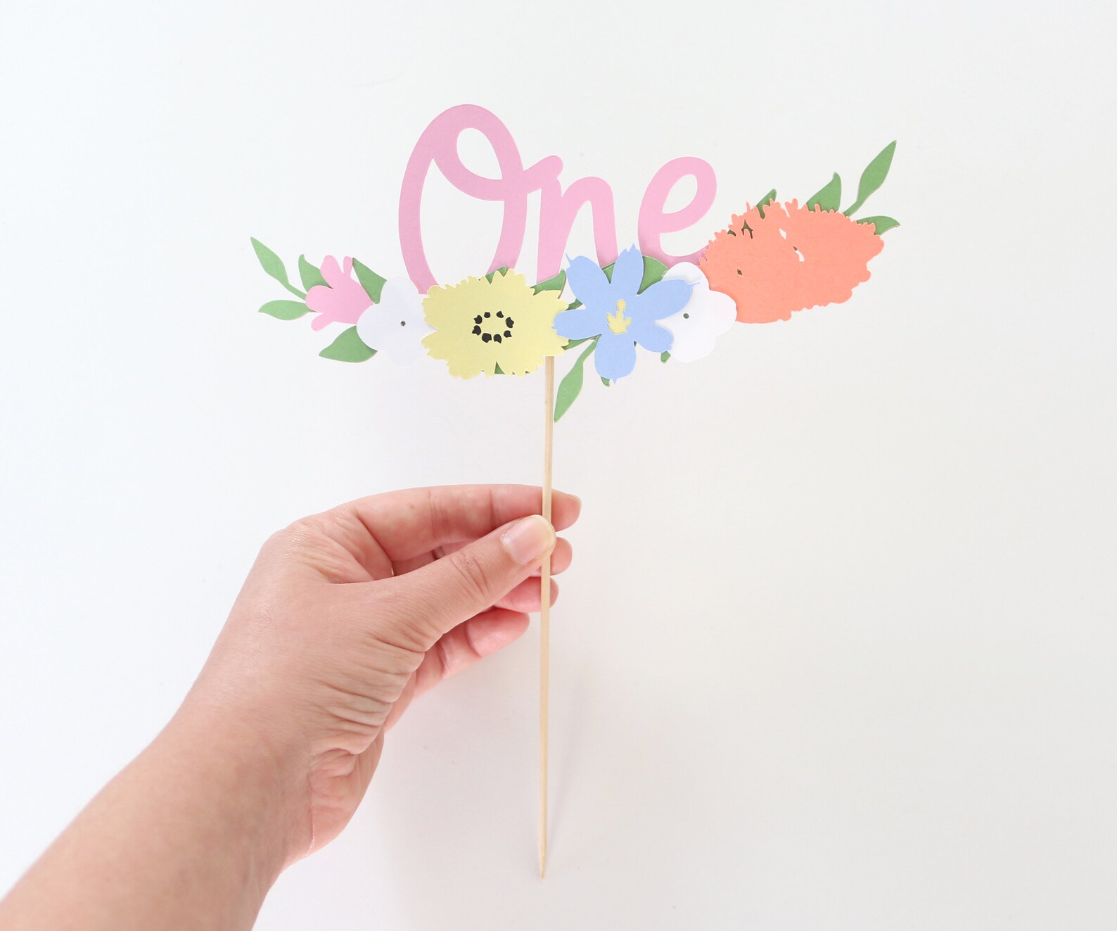 Wildflower Cake Topper Floral Wild One Cake Decor She's - Etsy