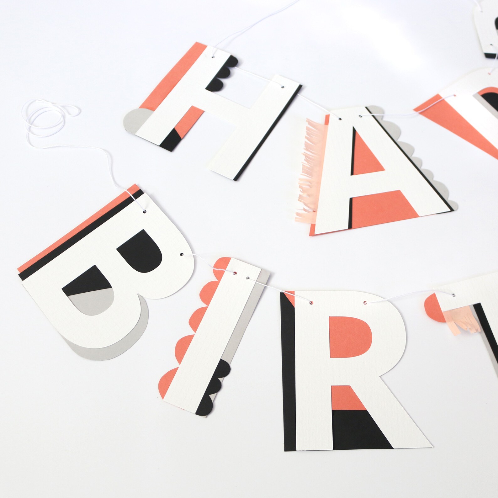 DIY Happy Birthday Banner Kit Paper Art Collage Garland Make | Etsy