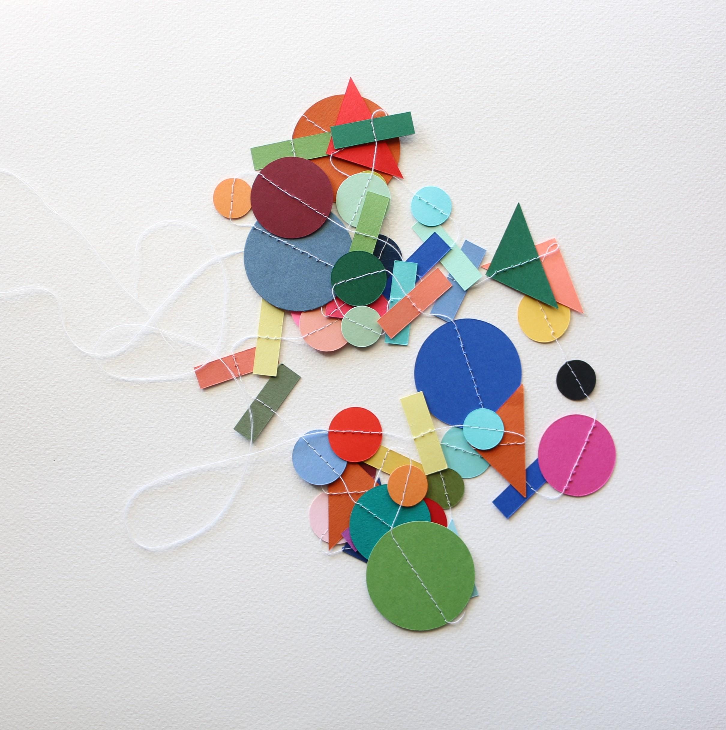 Geometric Shapes Garland, Colorful Confetti Party Decor, Handmade in ...