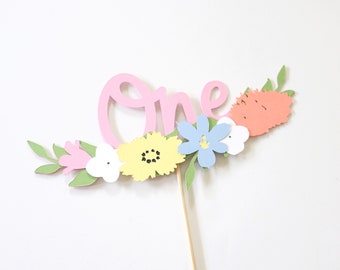 Wildflower One Cake Topper - Etsy