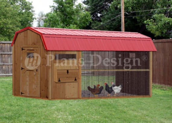 Barn Chicken Co Op Plans Chicken Coop Plans For 20 24 Chickens Bundle