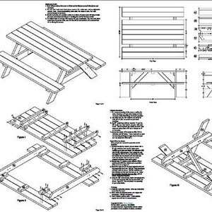 Garden Table Traditional Rectangle Backyard Furniture Woodworking Plans ...