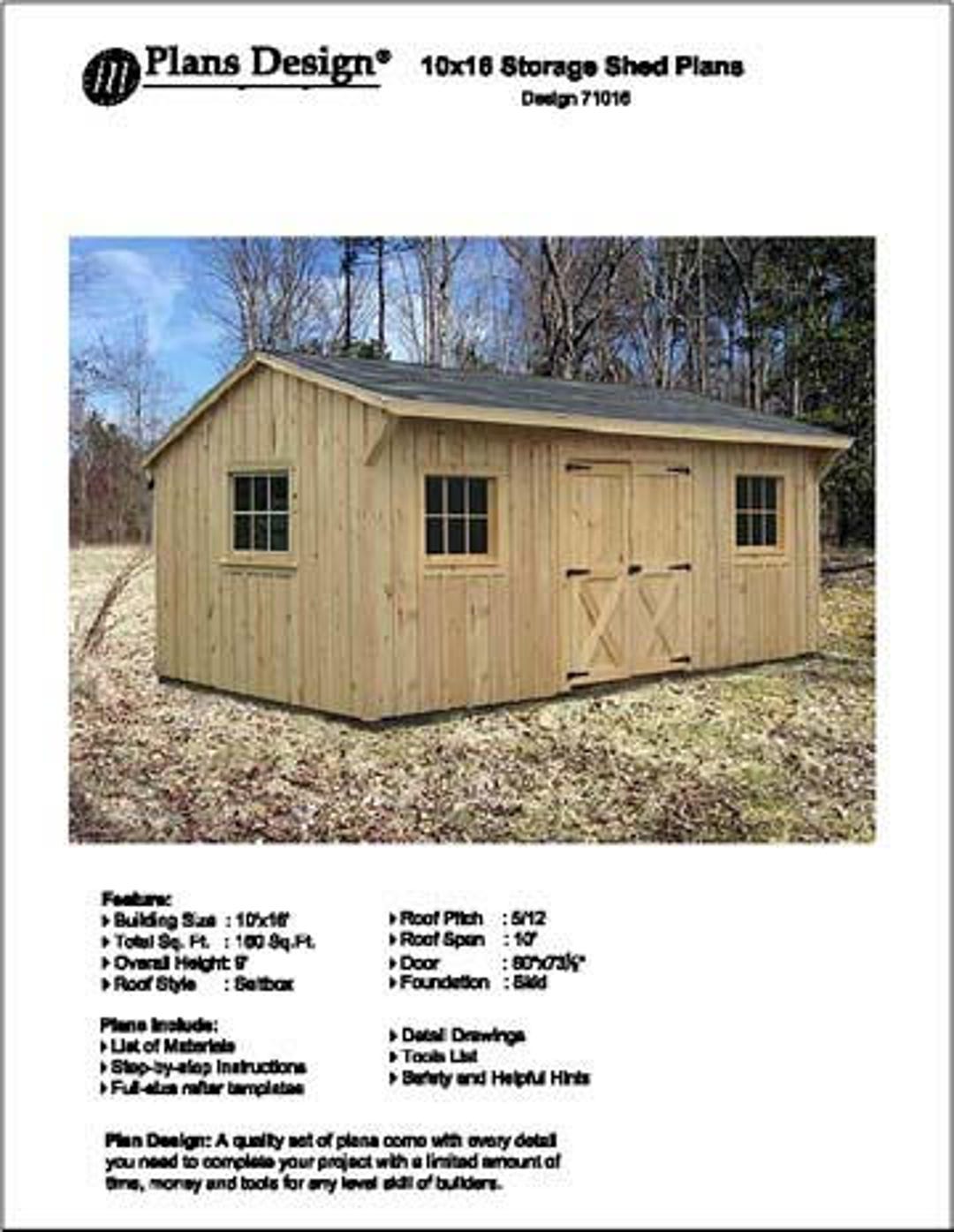 10 X 16 Shed Plans 10x16 Run In/loafing Horse Barn Plan – Northern