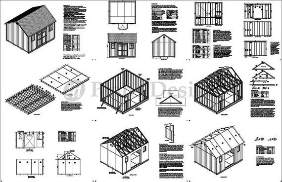 Planos De Cobertizos Con Techo Plano Cobertizo Agrícola Con