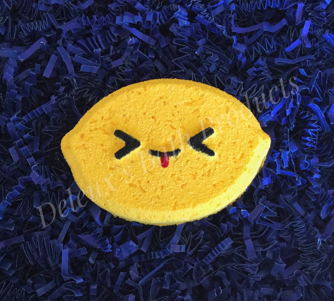 Lemon Bath Bomb. Fruit Bath Bomb. Lemon Theme. Gift for Friend ...