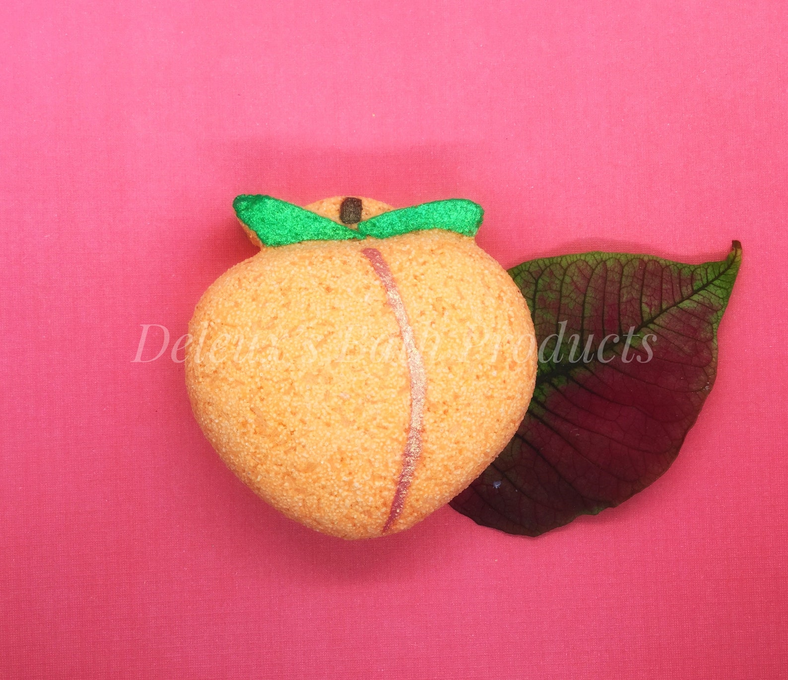 Peach Bath Bomb. Peachy Bath Bomb. Peaches and Cream Scented ...
