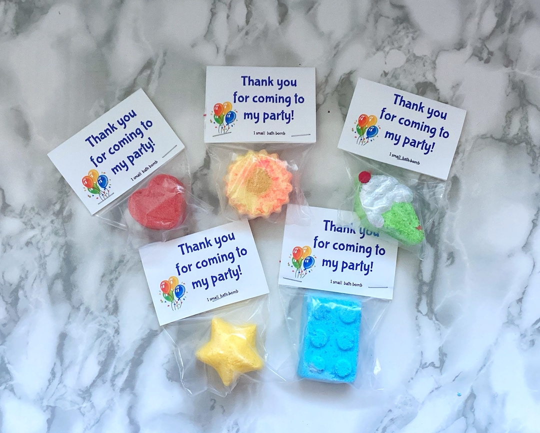 Mini Party Favor Bath Bombs. Birthday Party Favours. Mini Bath Bombs ...