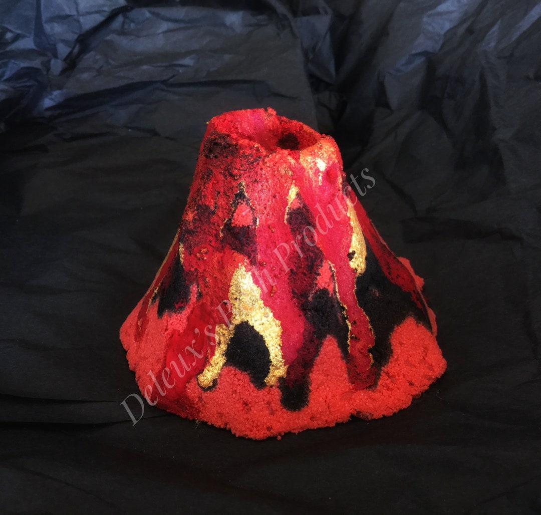 Volcano Bath Bomb. Mountain Bath Bomb. Lava Bath Bomb. Stocking Stuffer ...