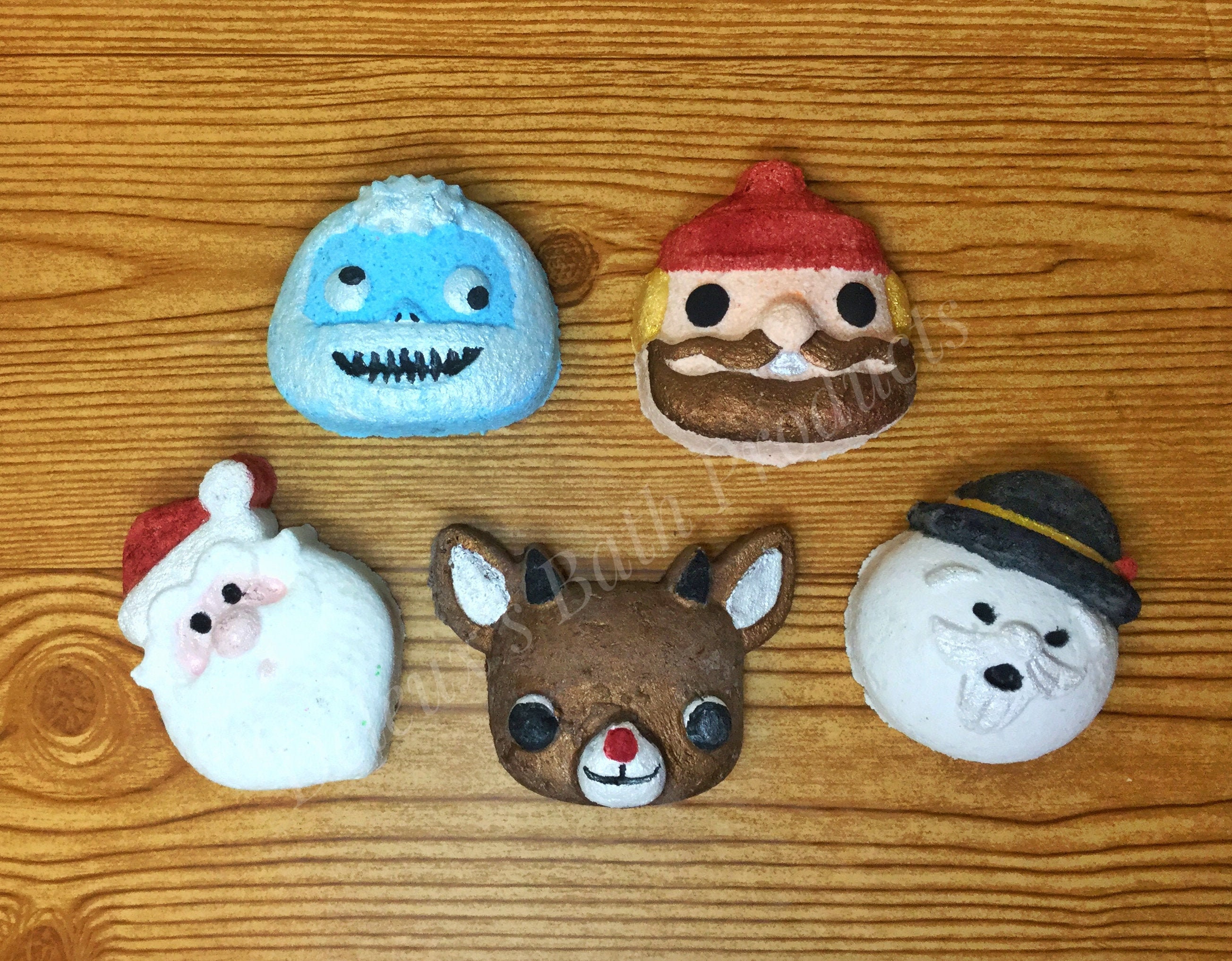 Christmas Bath Bomb Set. Reindeer Bath Bomb. Bumble Bath Bomb. Santa ...