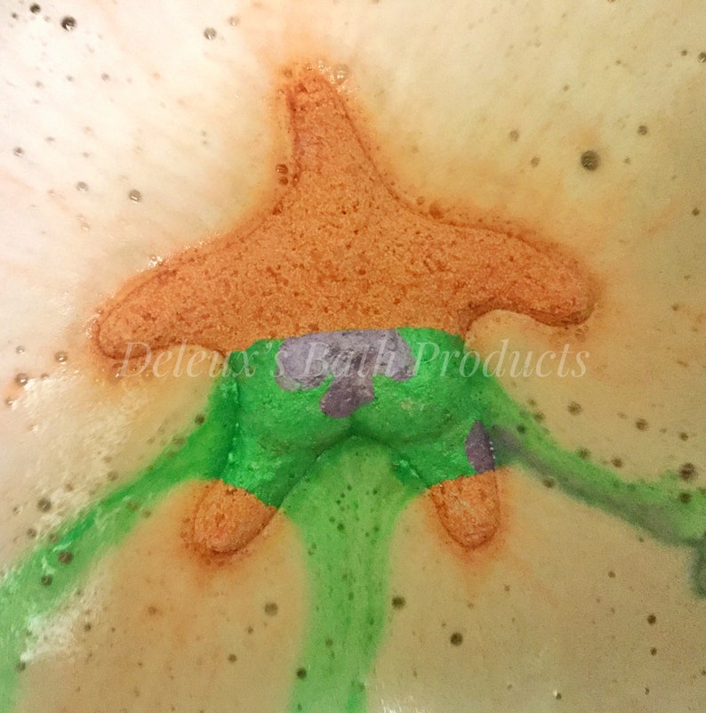 Cheeky Starfish Bath Bomb. Ocean Themed Bath Bomb. Cheeky Patrick. Pink ...