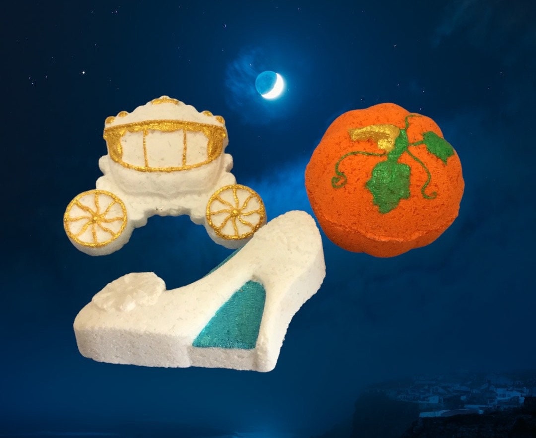 Cinderella Theme Bath Bomb Set. Glass Slipper Bath Bomb. Princess Bath ...