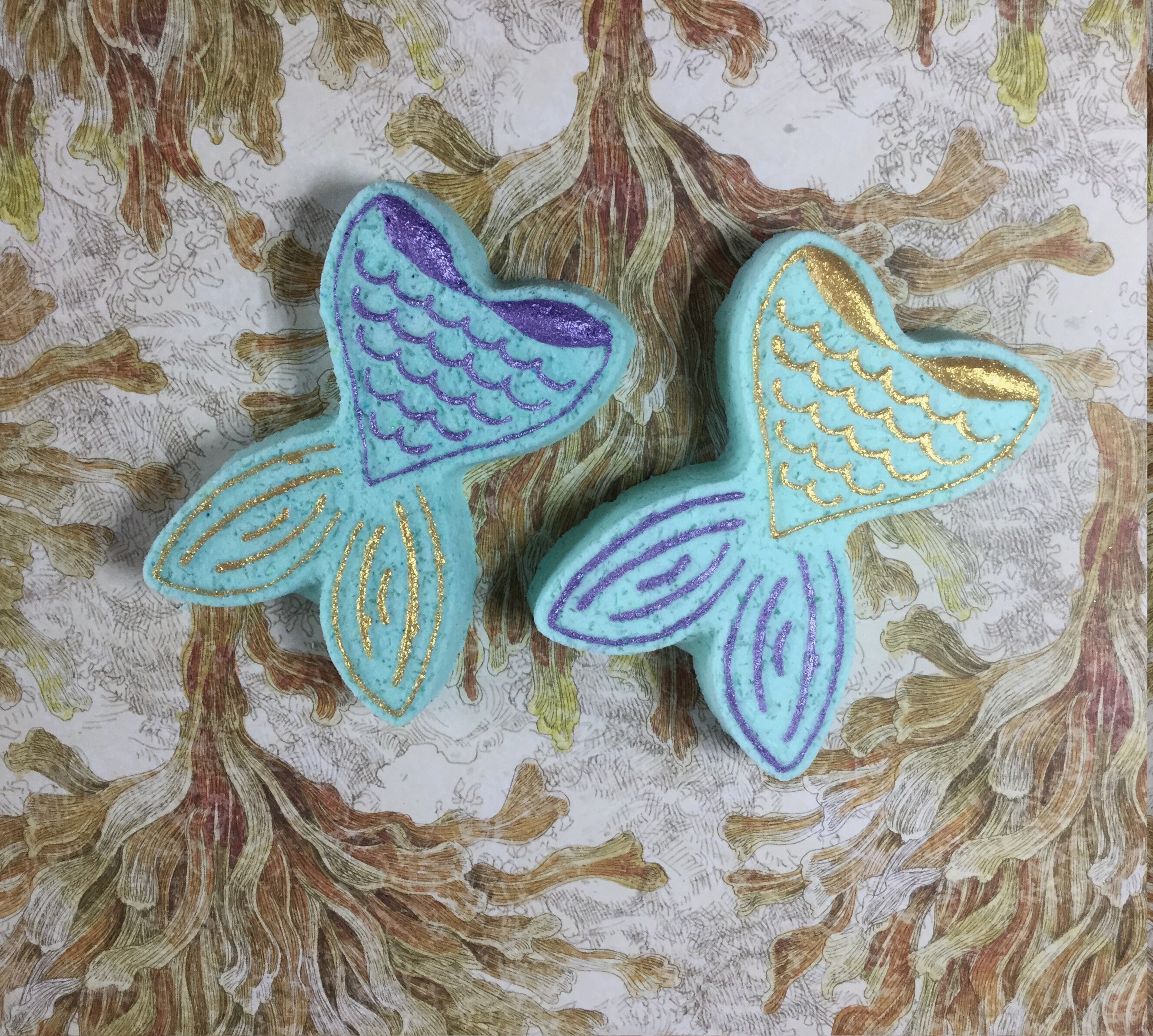 Mermaid Tail Bath Bomb. Mermaid Bath Bomb. Water Themed Bath Bomb ...