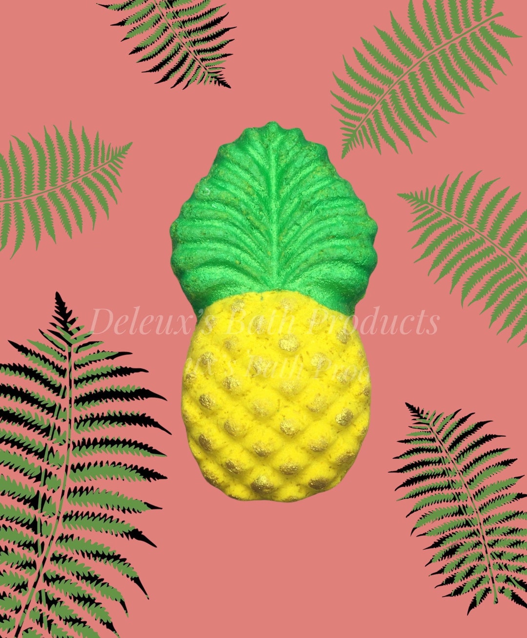 Pineapple Bath Bomb. Tropical Fruit Theme Bath Bomb. Pineapple Theme ...