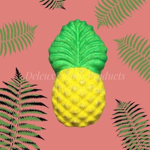 Pineapple Bath Bomb. Tropical Fruit Theme Bath Bomb. Pineapple Theme. Gift for Friend ...