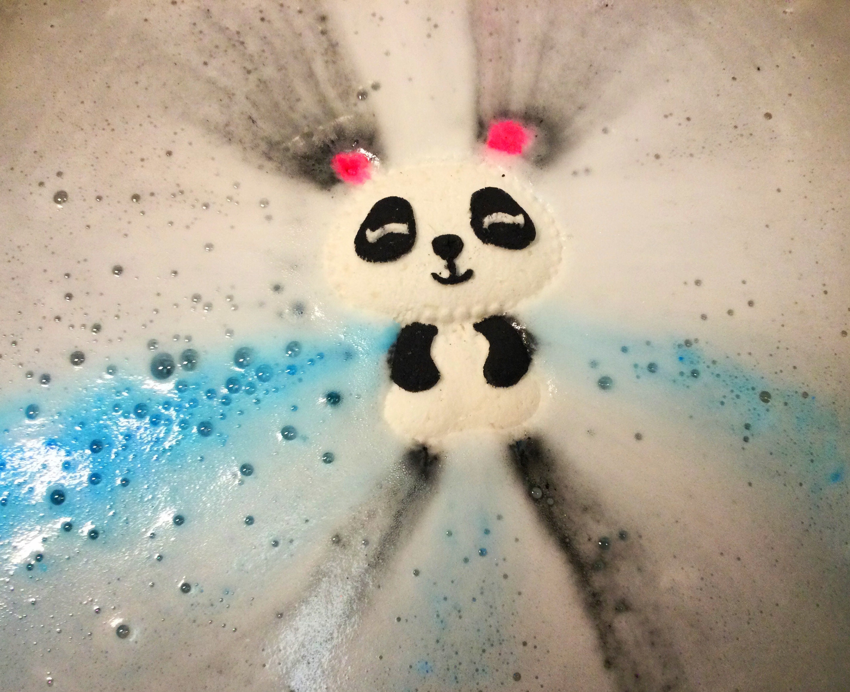 Panda Bath Bomb. Cute Bath Bomb. Panda Bath Fizzie. Black and | Etsy