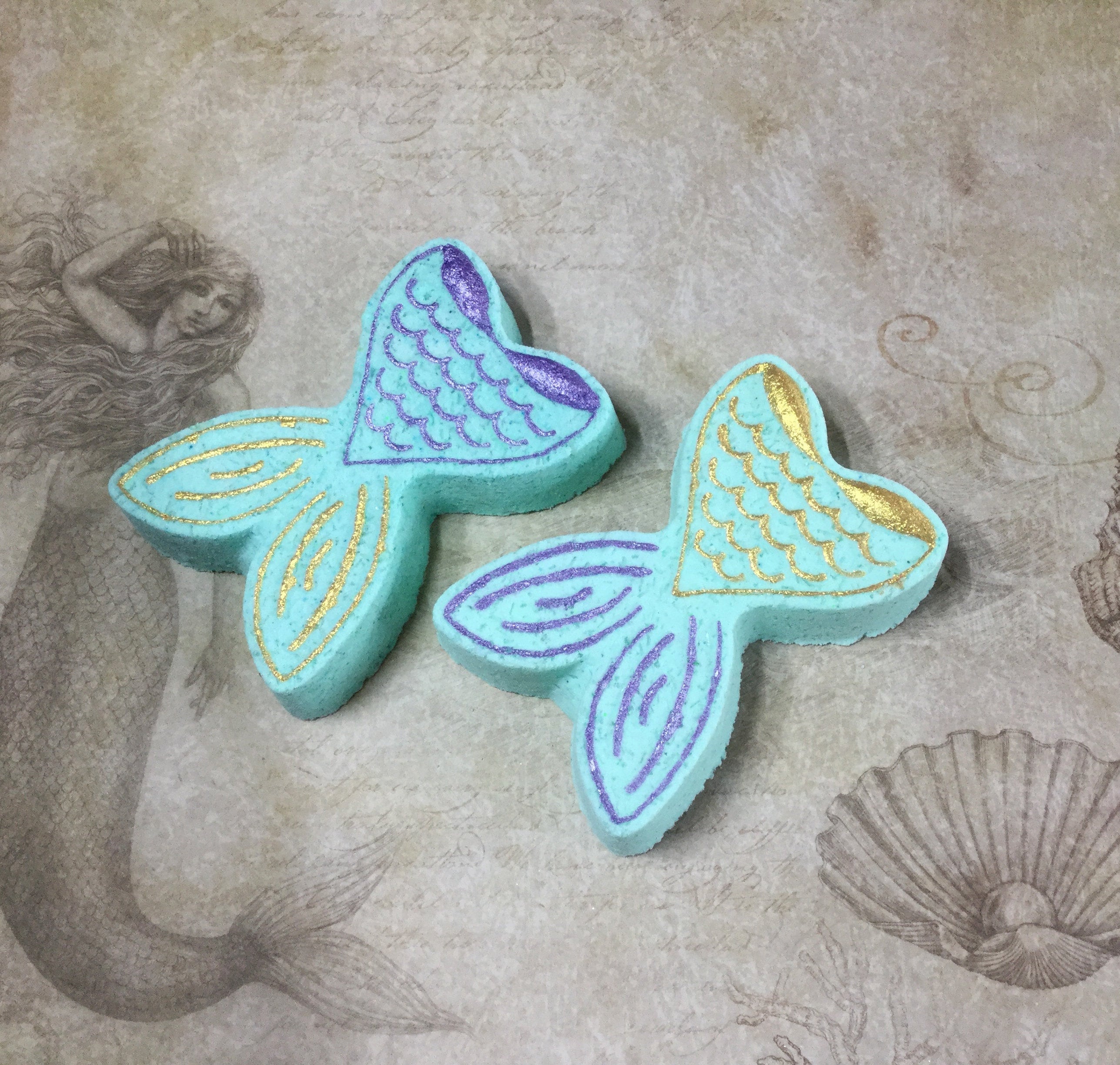 Mermaid Tail Bath Bomb. Mermaid Bath Bomb. Water Themed Bath Bomb ...