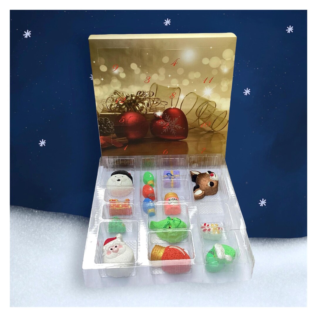 Advent Calendar Bath Bomb Box. Christmas Character Edition. Filled With ...